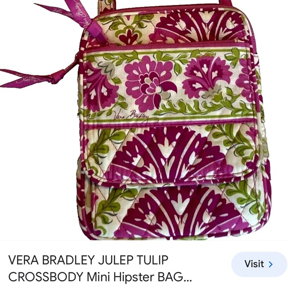 Vera Bradley | Bags | Vera Bradley Julep Tulip Crossbody Mini Hipster ...